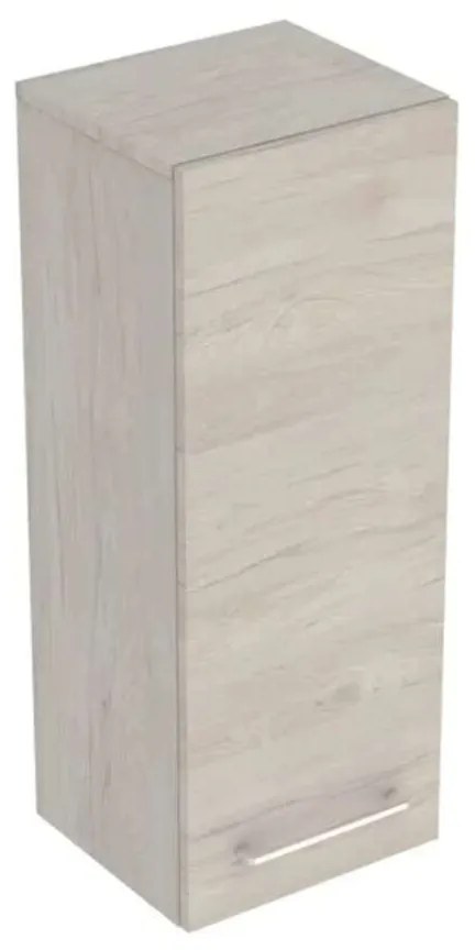 Geberit Selnova Square - Boční horní skříňka 85x33x30 cm, 1 dvířka, světlý ořech hickory 501.279.00.1