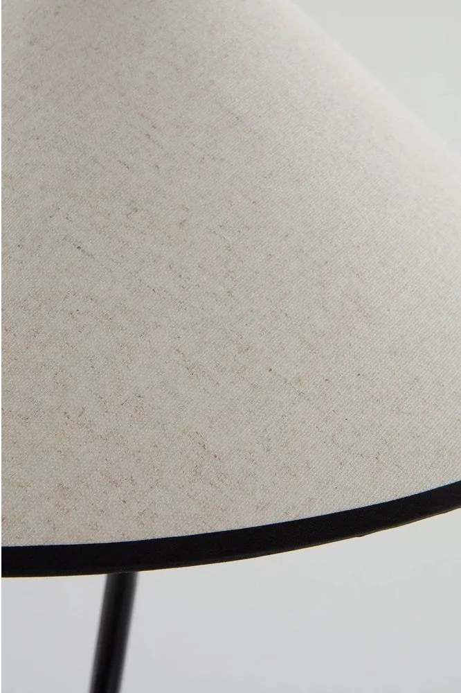 Bílá/černá látková stmívatelná stojací lampa (výška 148 cm) Juliet – Jotex