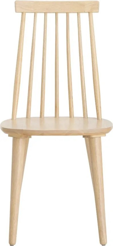 Barové židle v sadě 2 ks z kaučukového dřeva ve světle přírodní barvě (výška sedáku 45 cm) Jolina – Ellos Home