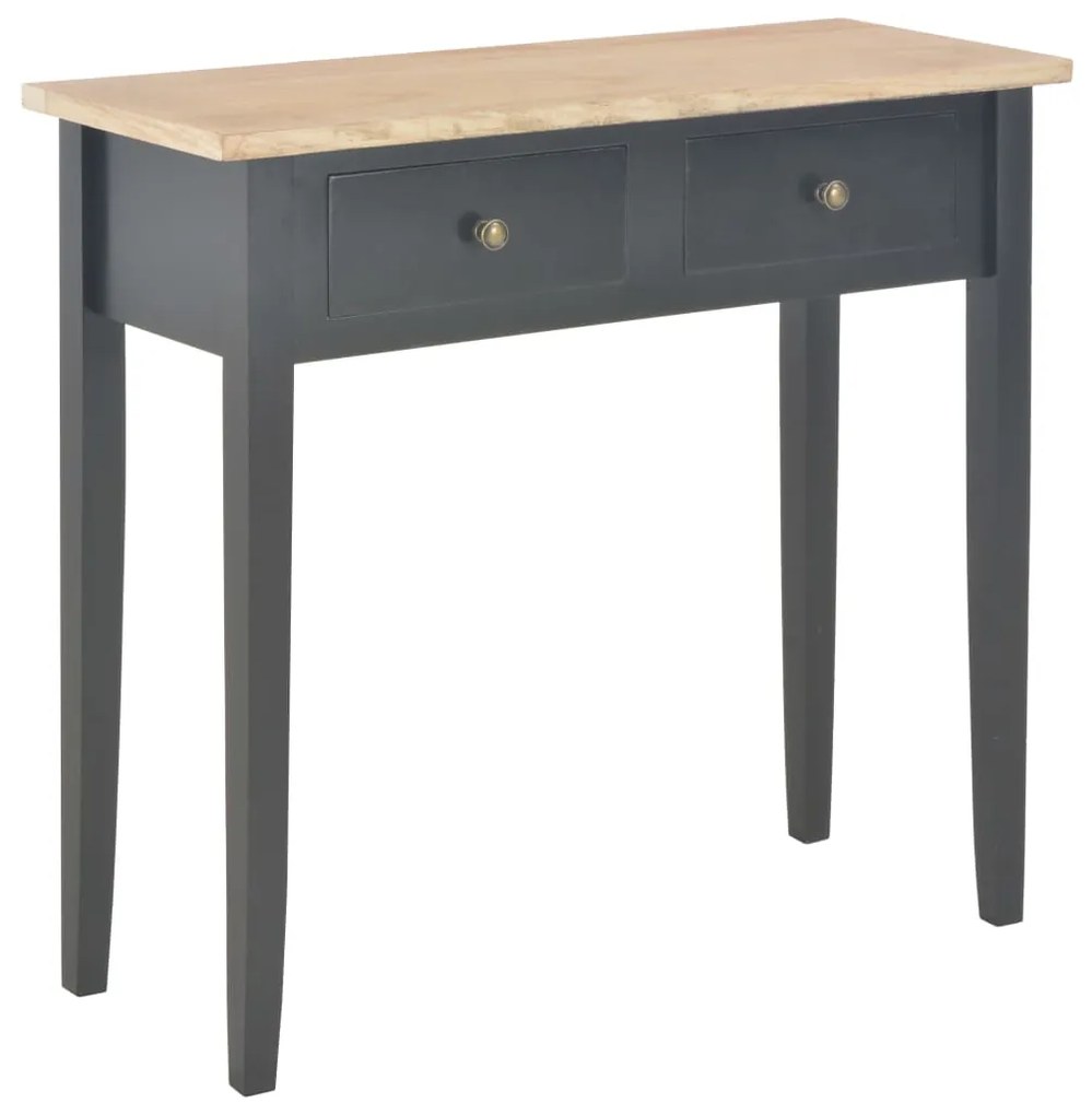 280055 vidaXL 280055  Dressing Console Table Black 79x30x74 cm Wood