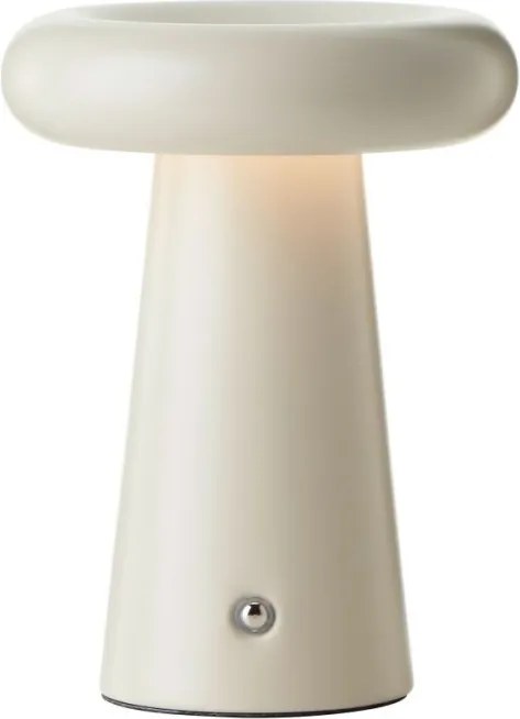 Brilliant G40895/09 Venkovní AKU stolní lampa MUFFIN béžová USB-C