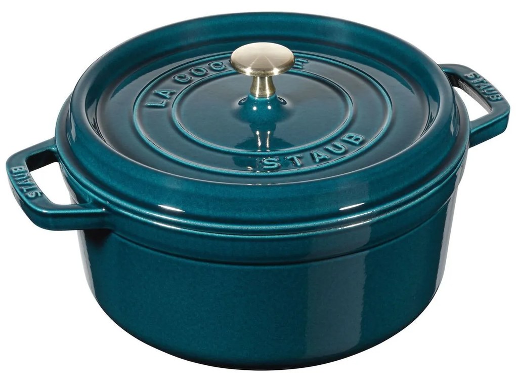 Staub Cocotte hrnec kulatý 22 cm/2,6 l mořská modř, 1102237