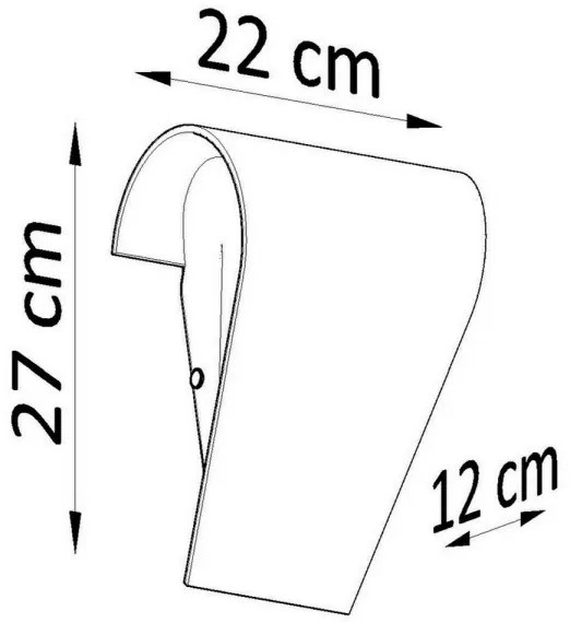Sollux SL.0863 - Nástěnné svítidlo CLINO 1xE27/46W/230V
