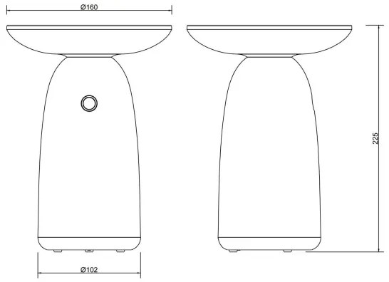 Globo 36625G - LED Stmívatelná solární dotyková lampa LED/10W/3,7V IP54 zelená