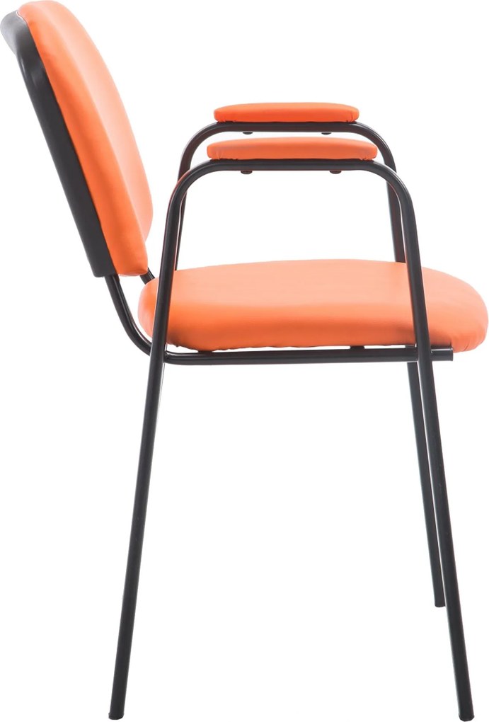 Konferenční židle Ken PRO umělá kůže – oranžová