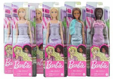 Barbie v třpytivých šatech T7580