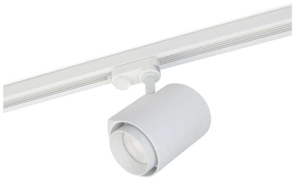 Indeluz stropní bodové LED svítidlo pro lištový systém Land, bílé, 35W, 3000K, 38°, ø10cm