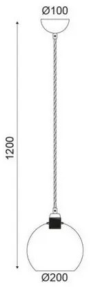 ACA DECOR Závěsné svítidlo PYTHIA max. 40W/E27/230V/IP20, průměr 20 cm, růžová