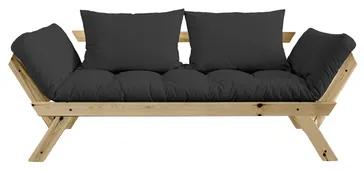 sofa BEBOP by Karup - 75*180 cm natural (přírodní) + futon dark grey 734