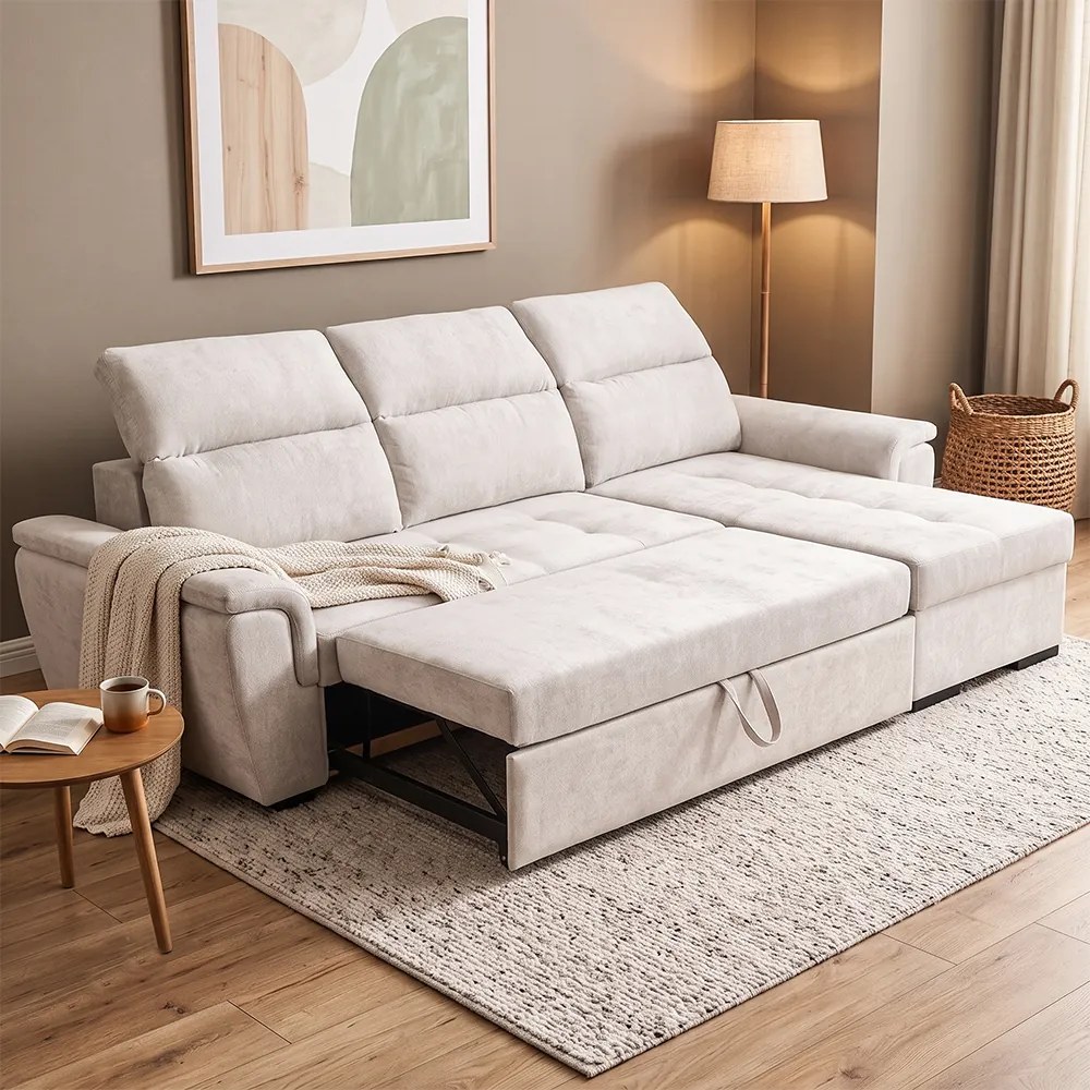 Sedací souprava ELIOT NEW | 277x178 cm | rozkládací s úložným prostorem | VÝBĚR TKANIN