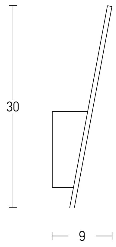 Zambelis 16155 nástěnné LED svítidlo bílé, 6W, 3000K, 30cm