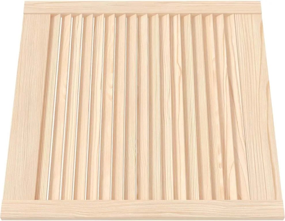 Nábytková dvířka lamelový design 2 ks 61,5 x 59,4 cm borovice 151122