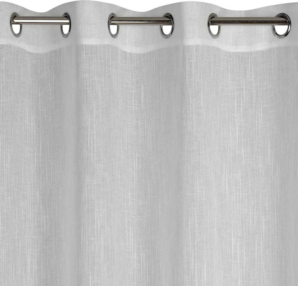 ZÁCLONA NA KROUŽCÍCH CARLA 300 CM X 250 CM CM BÍLÁ