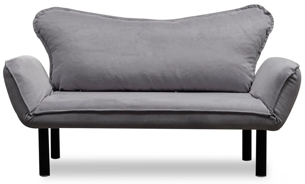 Designová rozkládací pohovka Wenda 140 cm šedá