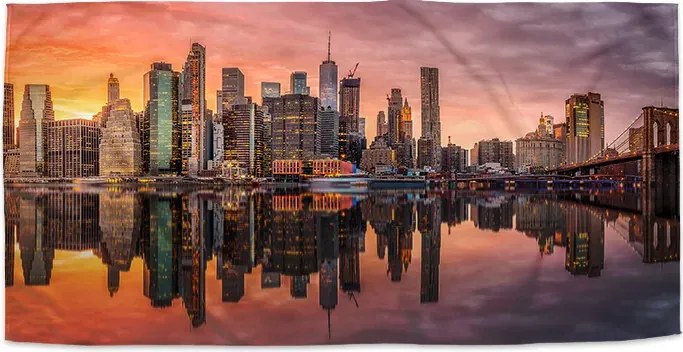 Sablio Ručník New York Západ slunce - 50x100 cm
