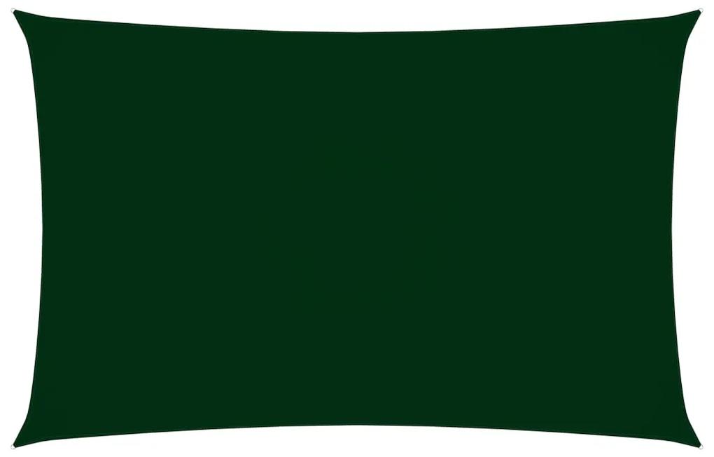 135484 vidaXL Stínící plachta oxfordská látka obdélník 2,5 x 5 m tmavě zelená
