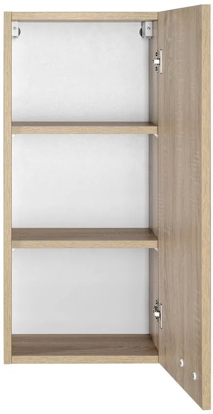 Aqualine, ZOJA/KERAMIA FRESH skříňka horní 35x76x23cm, dub platin, 50336