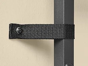Komoda s LED osvětlením a nabíjecí stanicí Vasagle Mory 98,7 cm hnědá/černá