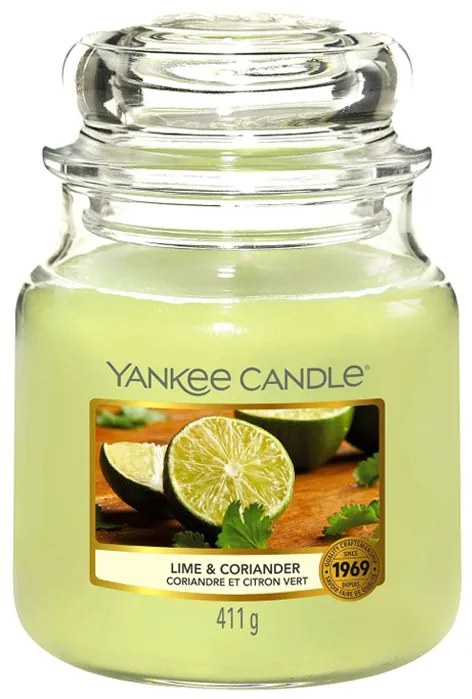 Yankee Candle vonná svíčka Lime&Coriander Classic střední