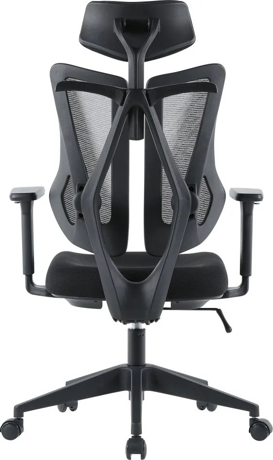 Herní  ergonomická  židle ERACER H3246 — síť / látka, šedá / černá