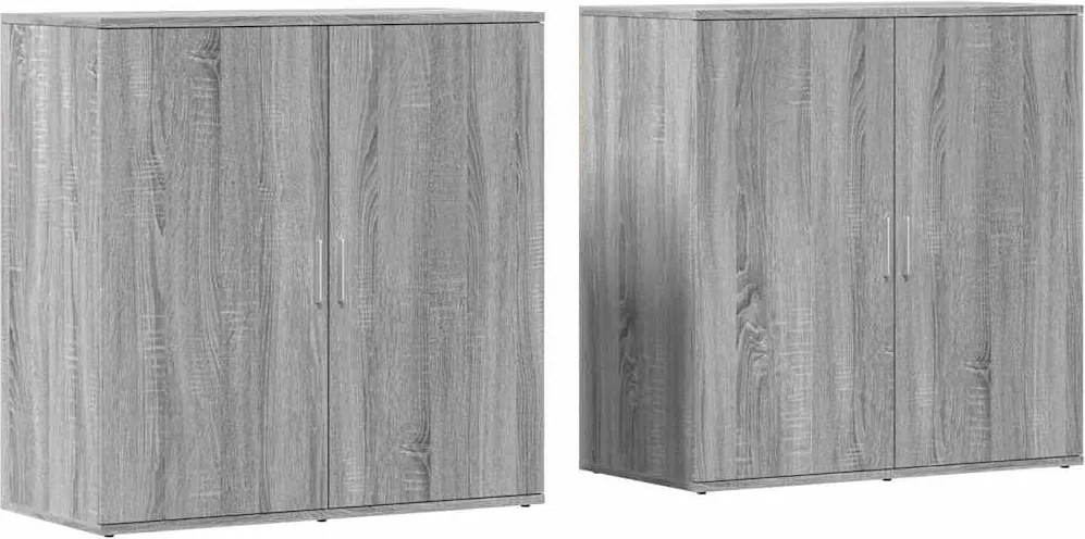 Příborníky 2 ks šedé sonoma 79 x 38 x 80 cm kompozitní dřevo 3276607
