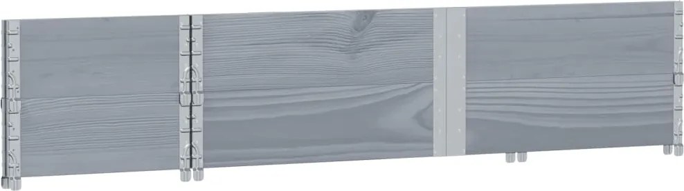 Zahradní truhlík šedý 150x50 cm masivní borové dřevo 3295409