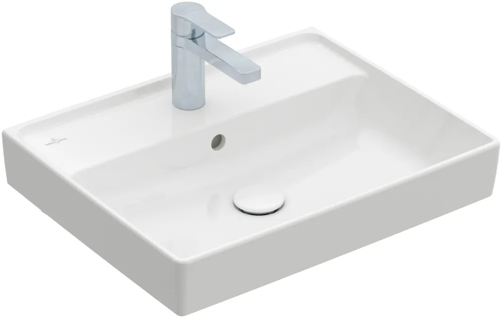 VILLEROY & BOCH Villeroy &amp; Boch COLLARO - Umyvadlo 550x440x160 mm, bez přepadu, bílá Alpin 4A335601