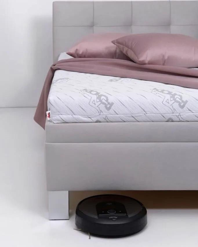 Pohoda Čalouněná postel VERONA s úložným prostorem a volně loženou matrací | Látka: Afro 11,Šířka matrace: 100 cm