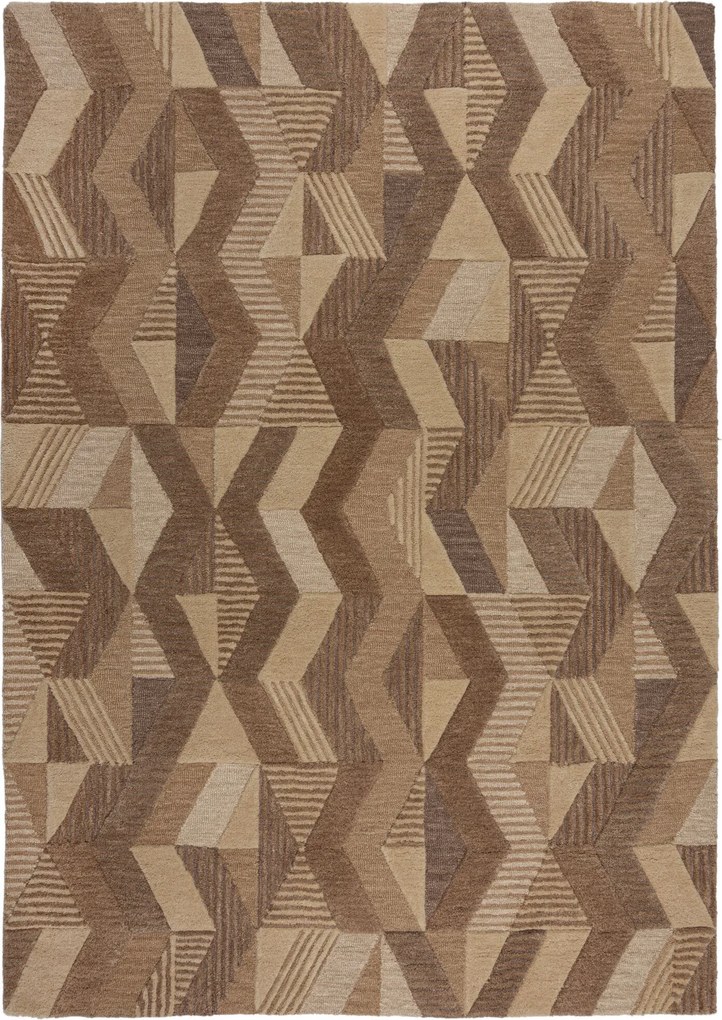 Kusový koberec Moda Asher Natural, 160x230, hnedá, chodba / predsieň, Flair Rugs