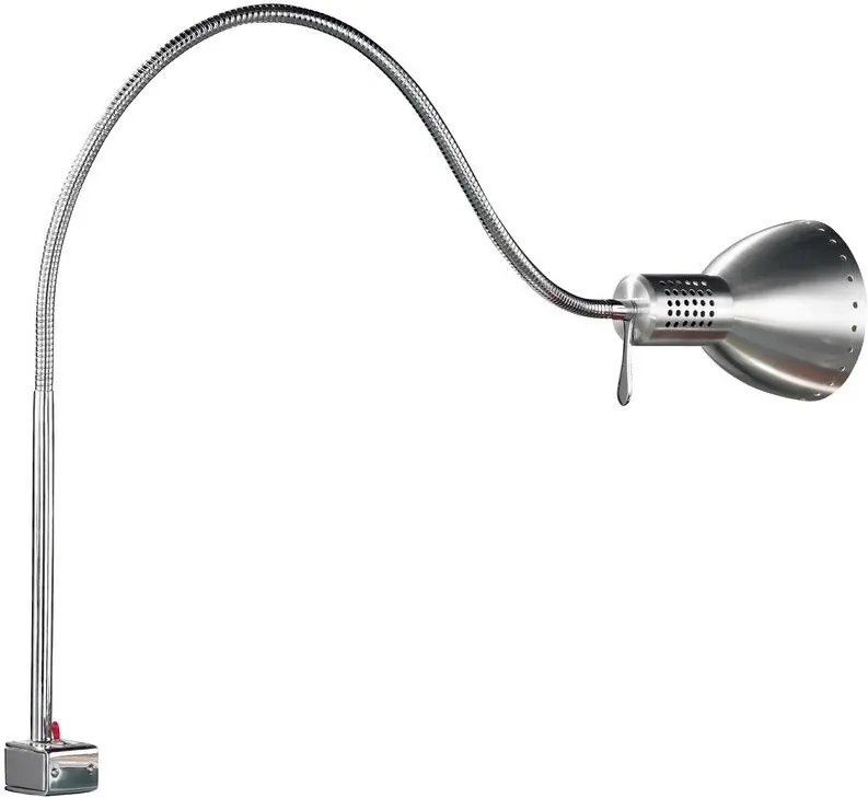 Fisher & Honsel 93551 Pittsburgh, stolní lampa s příchytkou, 1x60W E27, hliník/chrom