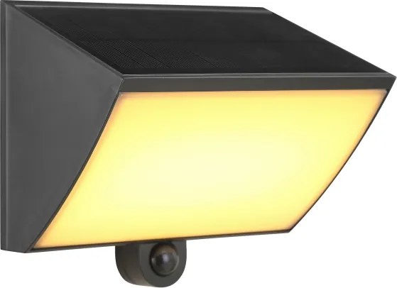 Brilliant - LED Solární nástěnné svítidlo SIERRA LED/6W/3,7V 2000 mAh IP54 černá