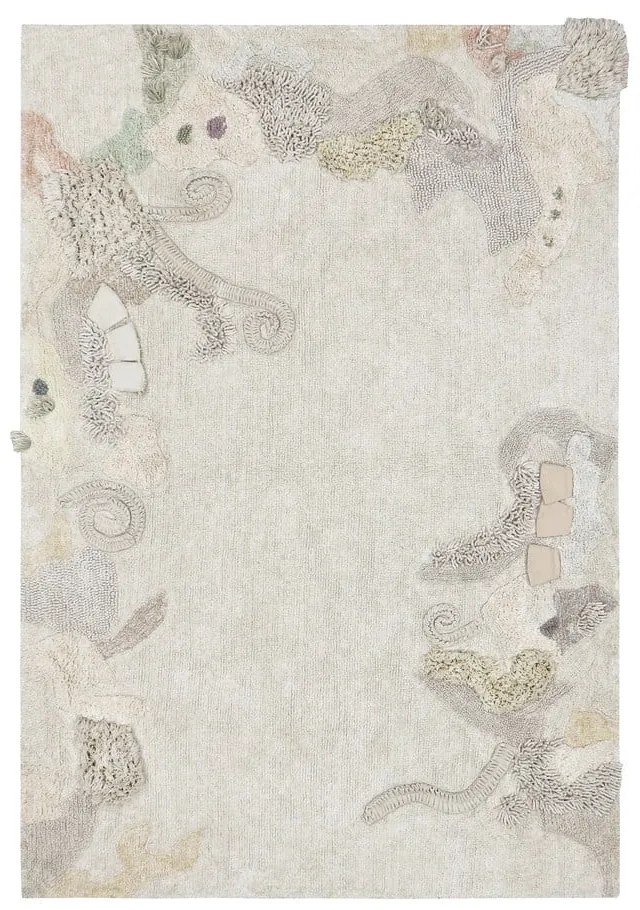 Béžový bavlněný dětský hrací koberec 140x200 cm Seabed – Lorena Canals