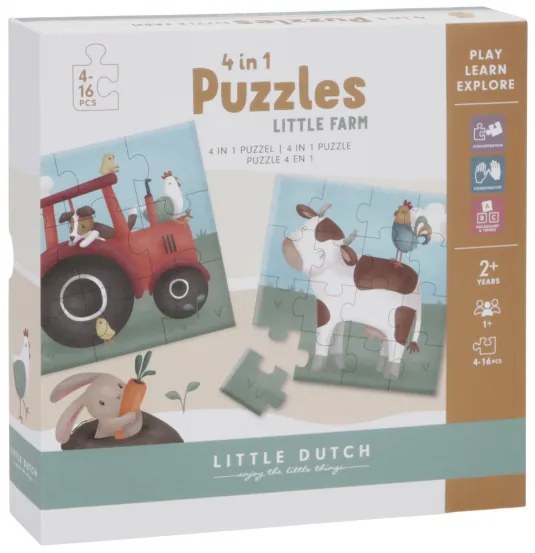 Little Dutch Puzzle 4v1 Farma