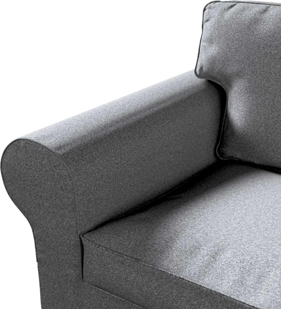 Potah na pohovku IKEA Ektorp 2-místná, nerozkládací barva šedá látka pletený vzor