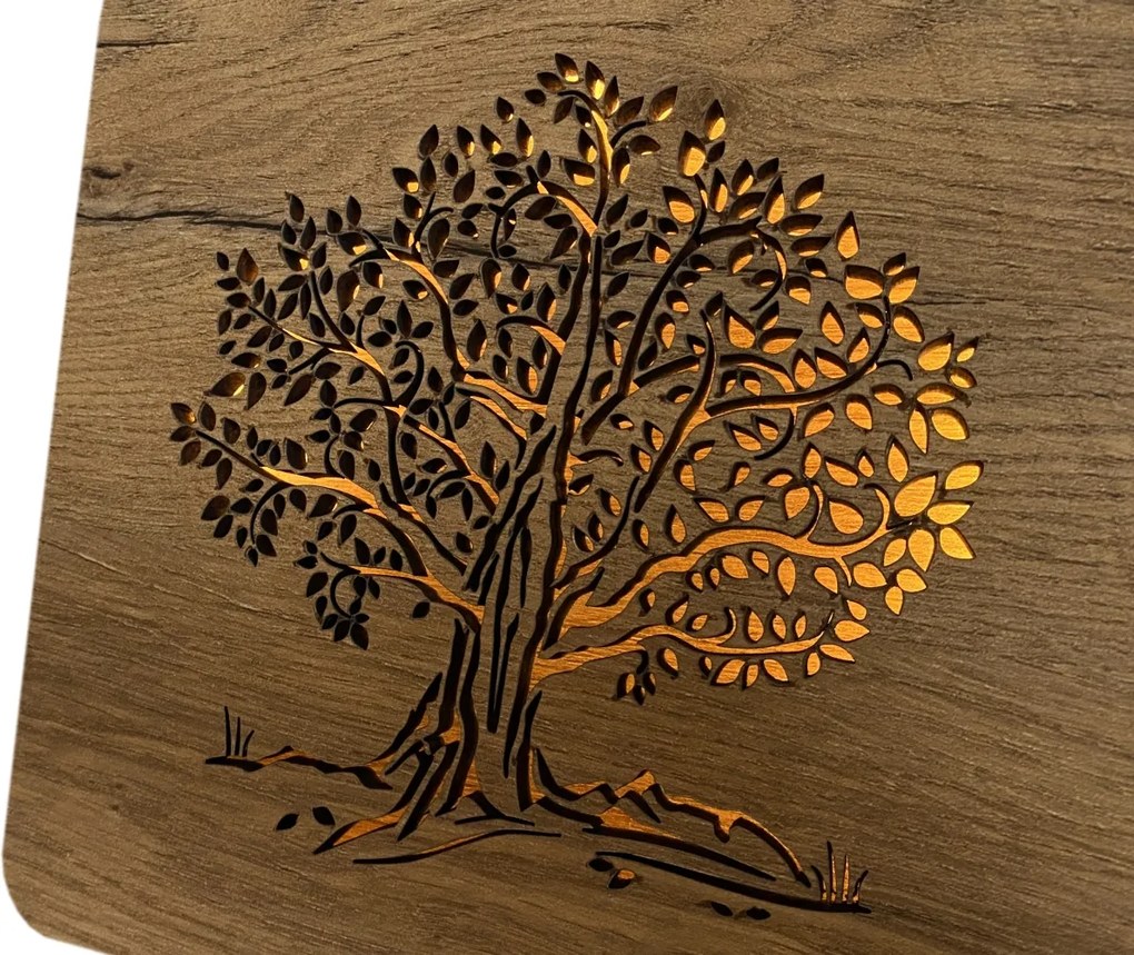 Li-Go "Lípa" lampa 31x31 cm provedení povrchu: černá s patinou