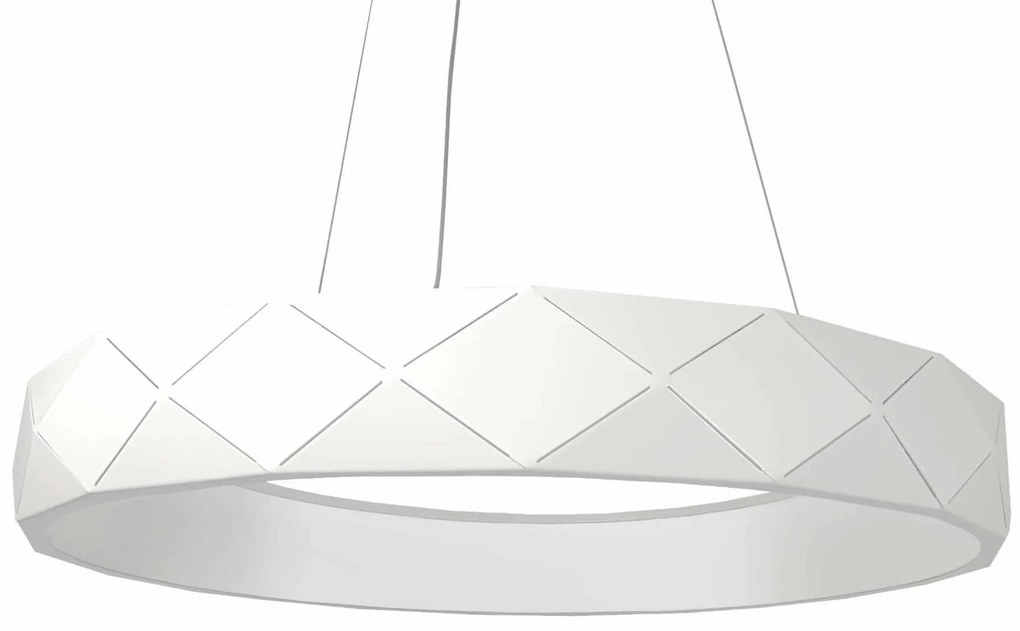 Bílý LED lustr REUS 36W