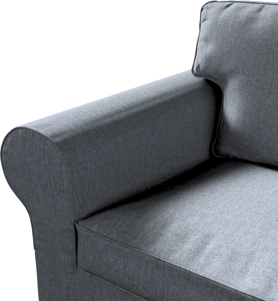 Potah na pohovku IKEA Ektorp 3-místná, nerozkládací barva šedá látka pletený vzor