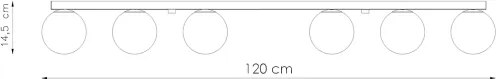 Stropní svítidlo SOLLUX YOLI 6 bílé G9 6x12W bez žárovky SL.1150