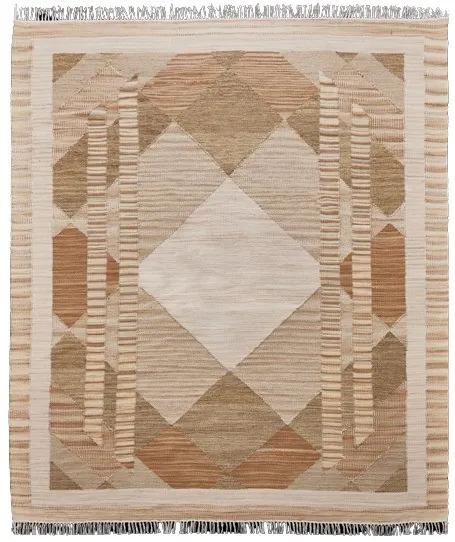 Diamond Carpets koberce Ručně vázaný kusový koberec Fibonacci I DESP HL88 Beige Mix ROZMĚR: 140x200