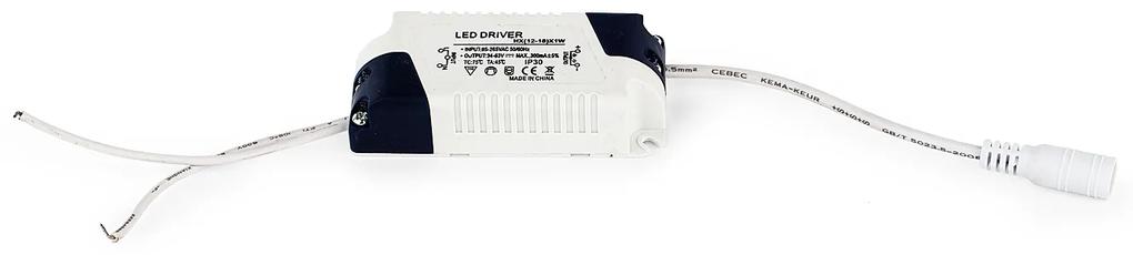 BERGE LED panel ČTVERCOVÝ BRGD0087 120x120x20mm vestavný - 6W - 230V - 390Lm - studená bílá