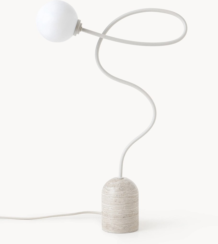 Stolní lampa's mramorovou podstavou Alina