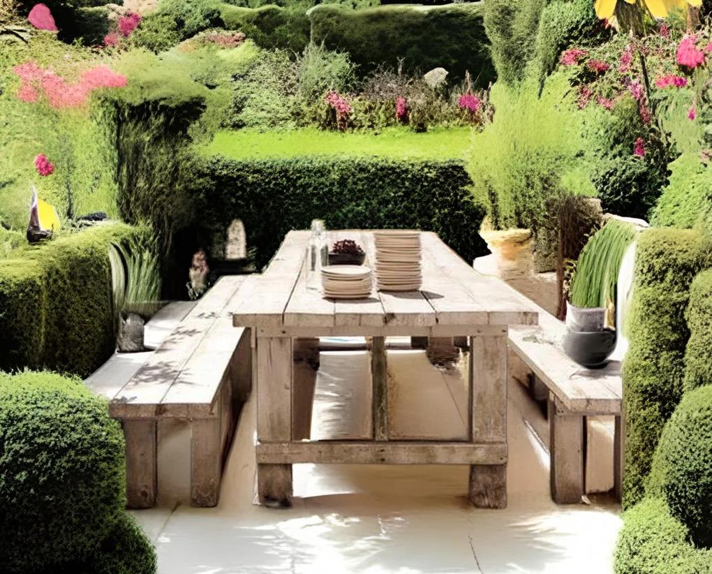 Stará Krása – Ruční výroba Zahradní stůl a lavice 150 x 70 x 76 cm