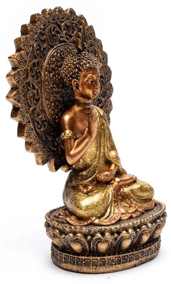 Milujeme Kameny Buddha ujištění s aurou a trůnem - soška Feng Shui