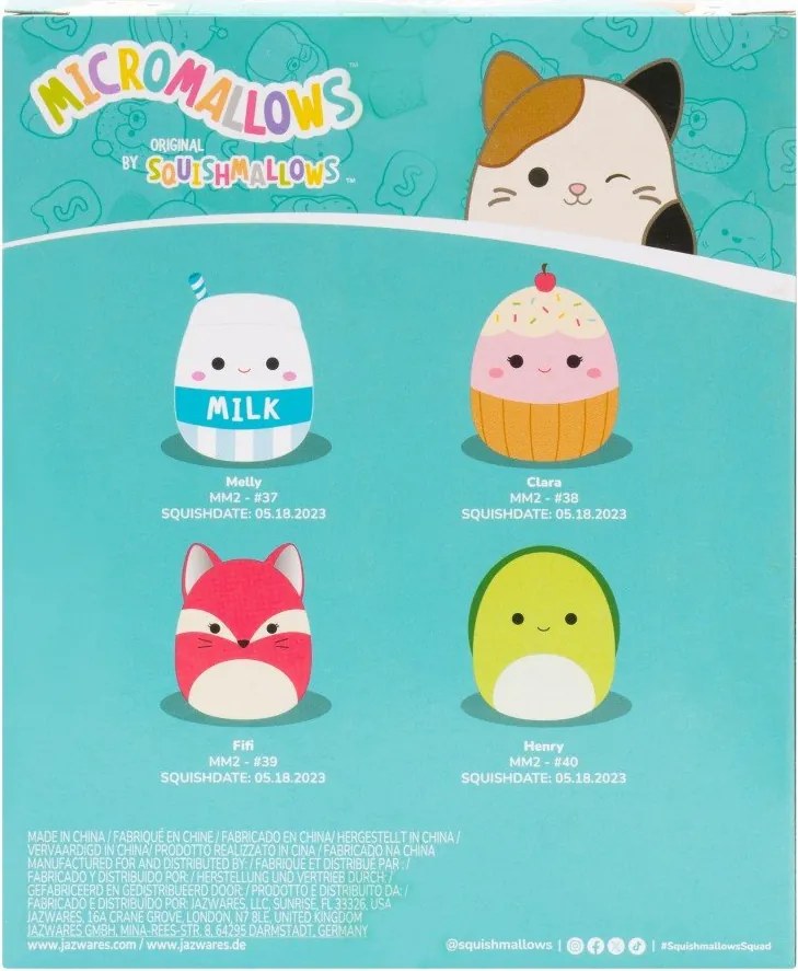 Plyšové hračky v sadě 4 ks Micromallows 4Pack – SQUISHMALLOWS