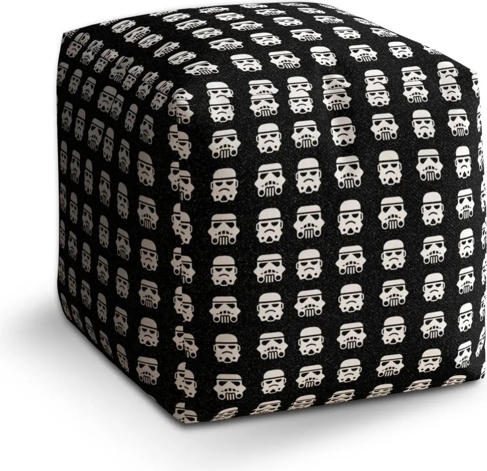Sablio Taburet Cube Star Wars Stormtrooper Pattern - 50x50x50 cm