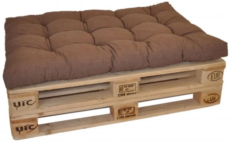 Axin Trading Sedák na paletu 120x80 cm Polstr: Světle zelený melír