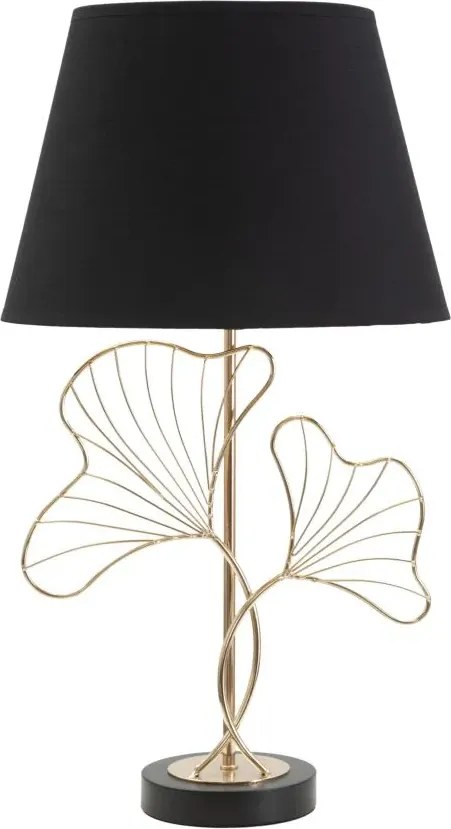 Stolní lampa Leaves 60 cm černo-zlatá