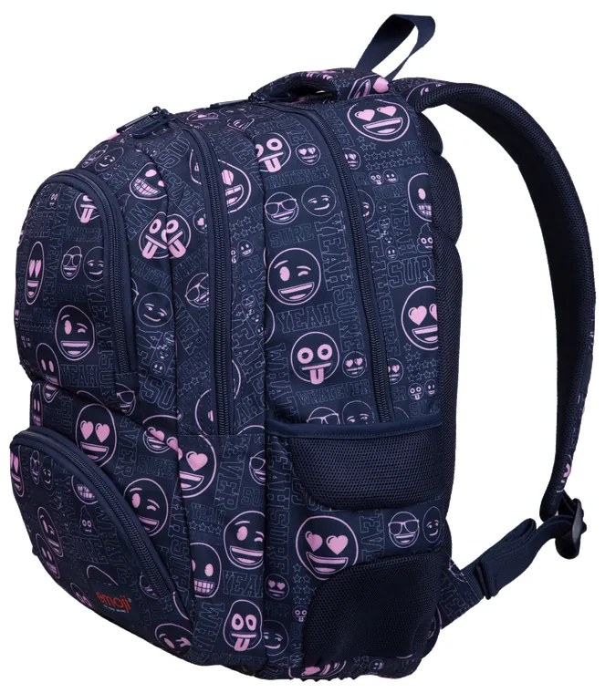 St.RIGHT Školní batoh čtyřkomorový Emoji