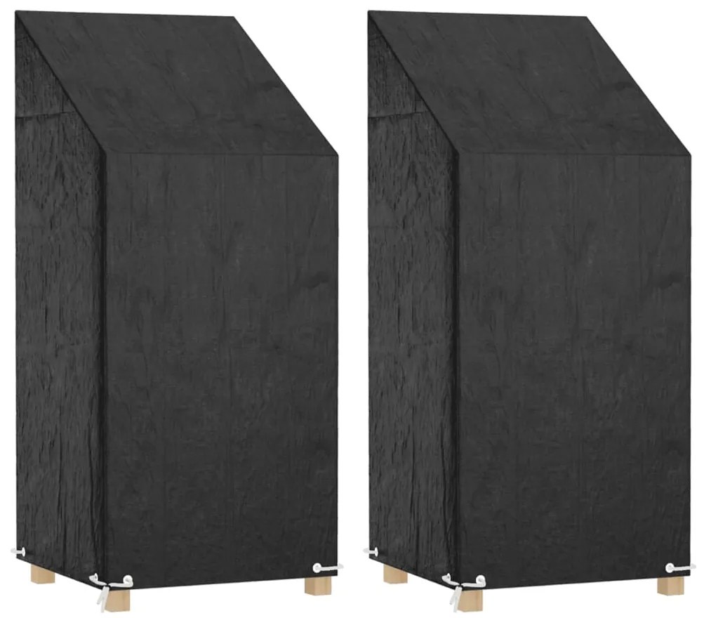 Plachty na zahradní židle 2 ks 8 oček 65 x 65 x 110/150 cm PE 3155387