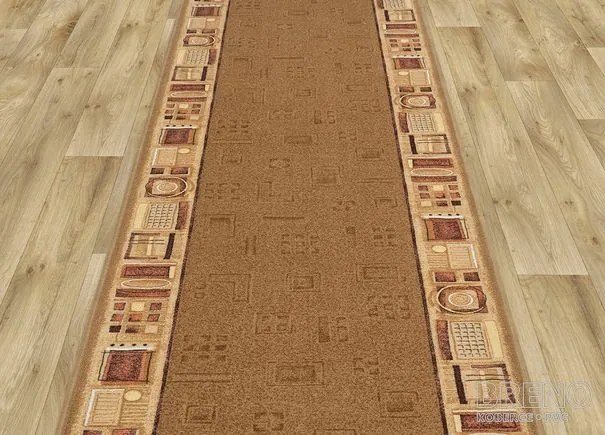 Breno Běhoun JENA 35, šíře 120 cm, Hnědá/Vícebarevné